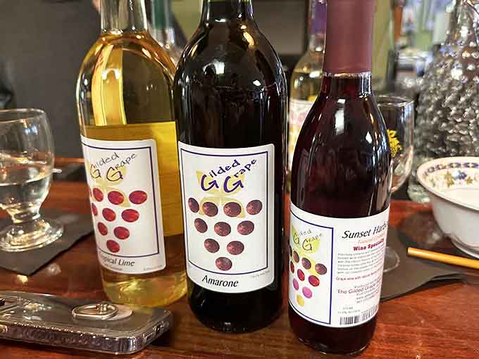 Bottles bearing the house label represent wines crafted right here, bringing Napa-style winemaking to Southwest Florida's strip malls.