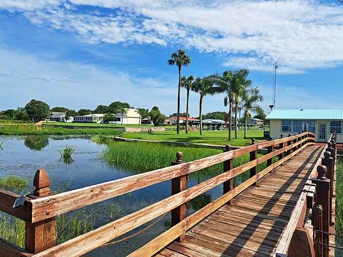 When your backyard includes waterfront views like this, complete with docks and endless sky, you start to understand why some people never leave Lake Marian.
