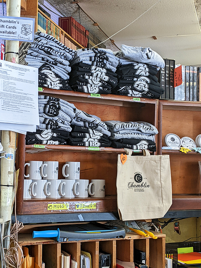 Wear your reading heart on your sleeve &ndash; Chamblin's branded merchandise lets book lovers proudly display their bibliophile credentials.