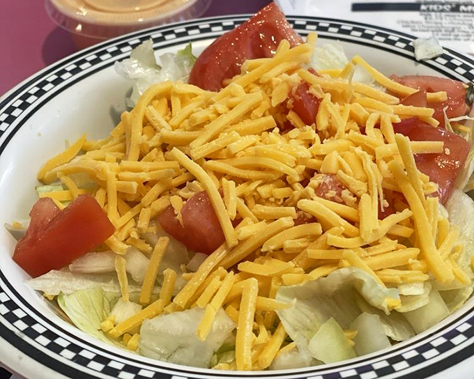 This isn't just a salad, it's a color explosion &ndash; proof that even the simple dishes get proper attention.