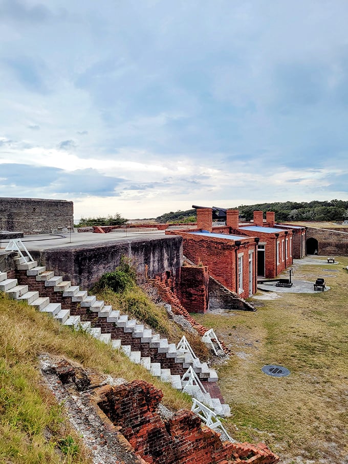 These steps have witnessed countless footfalls through centuries&mdash;from soldiers rushing to battle stations to today's curious history buffs.
