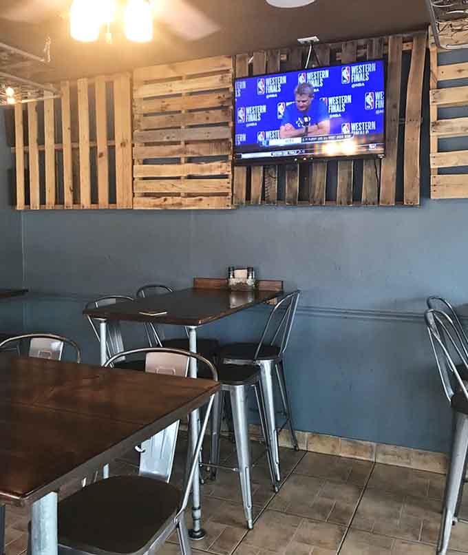 The dining area balances casual comfort with just enough style to make you feel like you're somewhere special, even in flip-flops.