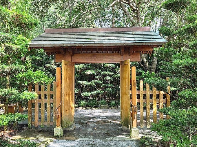 Gate not just an entrance but an invitation to leave your worries on the other side.