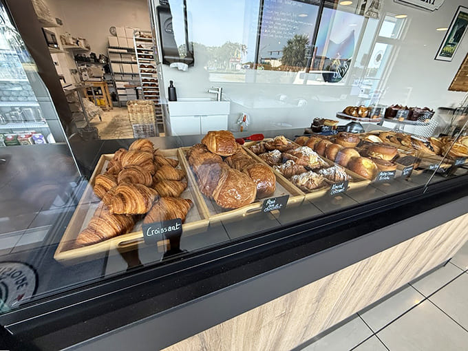 The display case at Une Autre Histoire, where every decision feels important and every choice feels right.