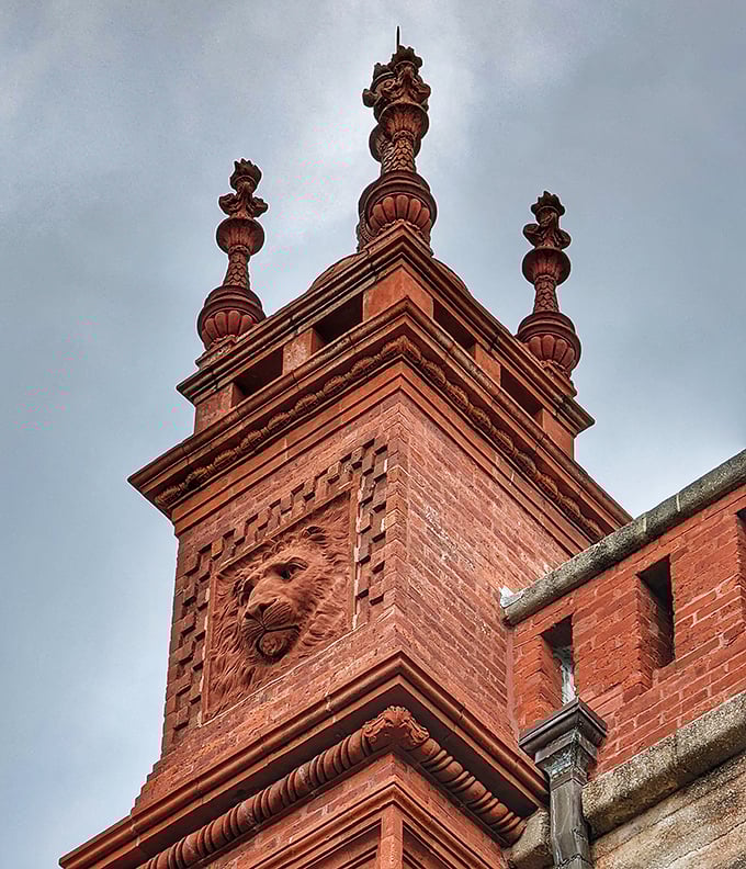 Terracotta towers and intricate stonework crown the museum's exterior &ndash; craftsmanship from an era when buildings were designed to impress for centuries.