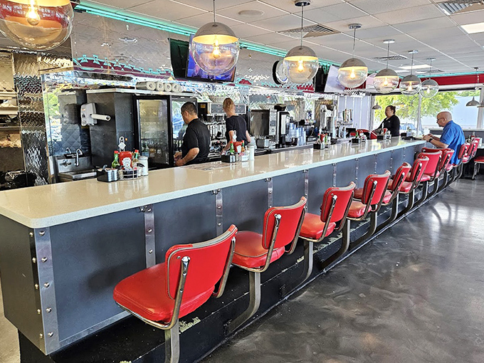 The counter at Lester's isn't just a place to eat&mdash;it's front-row seating to the choreographed dance of short-order cooking that's become a lost art.