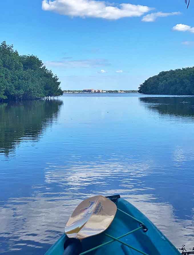 Paddling into serenity, where the only deadline is sunset and the only notification is a fish jumping nearby.