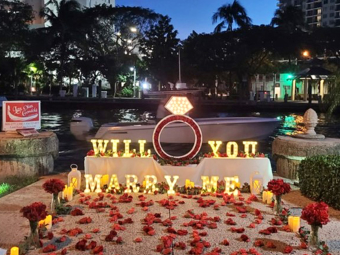 "Will you marry me?" &ndash; The Las Olas Gondola has witnessed countless beginnings of forever, each one as unique as the couple themselves.