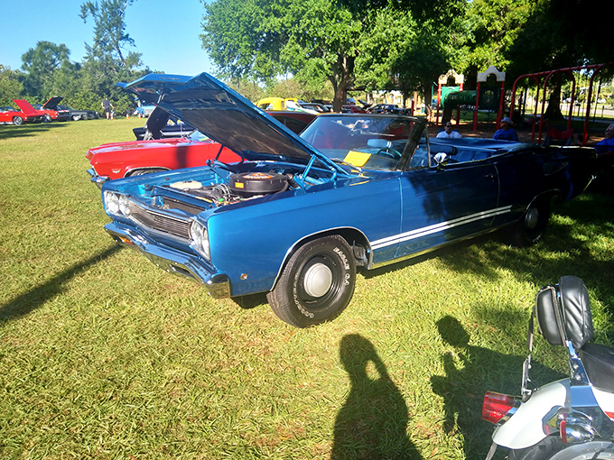 Chrome-polished nostalgia on wheels, where "they don't make 'em like they used to" isn't just a saying, it's gospel.