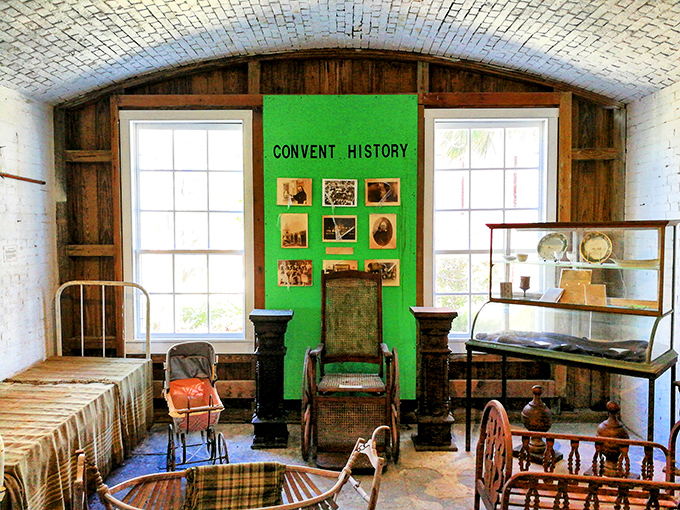 The convent history display offers a glimpse into the spiritual side of Key West's past, a counterpoint to its wilder reputation.