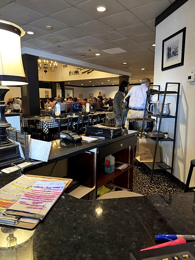 The heart of operations where reservations are managed and memories begin &ndash; a glimpse behind the curtain of this long-running culinary show.