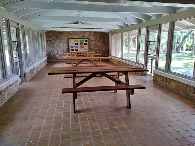 Covered Picnic Pavilion: Take a history break in this airy shelter, perfect for contemplating centuries of Florida stories between bites.