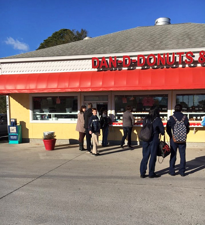 Early birds catching the worm &ndash; or rather, the still-warm donuts &ndash; as locals line up knowing that punctuality is the price of pastry perfection.
