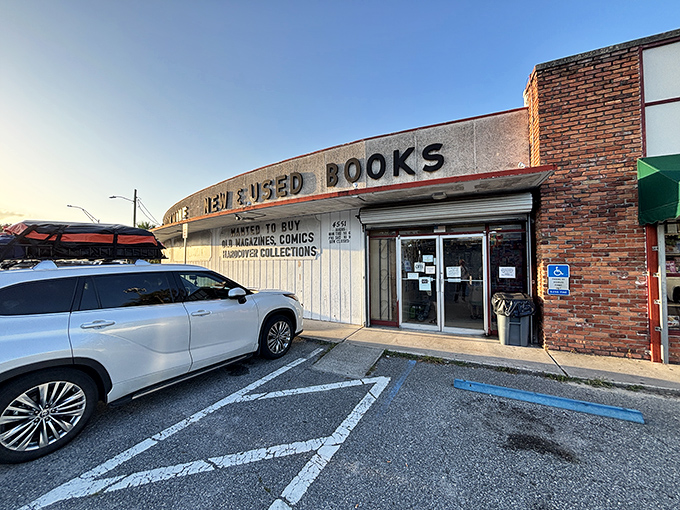 The unassuming entrance to Jacksonville's literary wonderland &ndash; like all great adventures, it begins with a simple doorway.