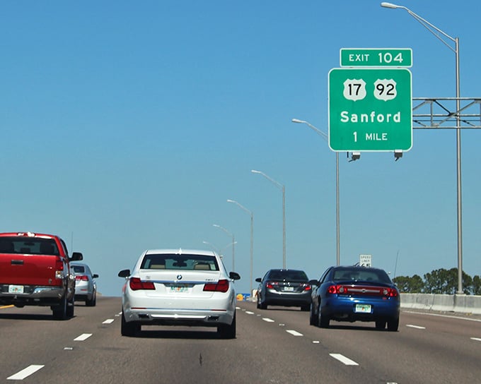 Florida's highway system connects tourist destinations and haunted locations alike &ndash; this exit leads to Sanford, gateway to the Dead Zone.
