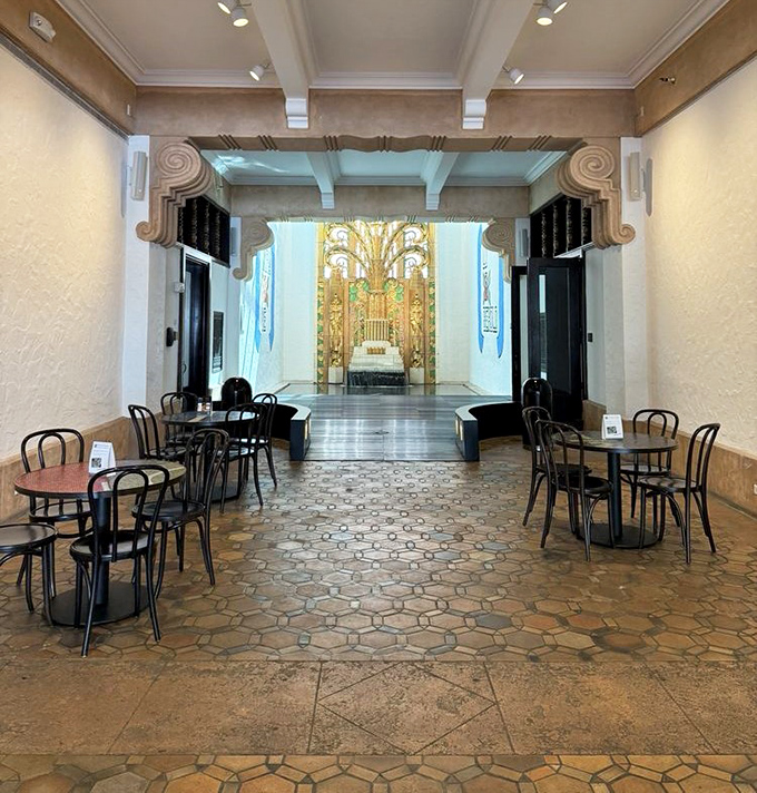 The museum's lobby area marries form and function beautifully &ndash; terrazzo floors and Art Deco details creating a space that's both welcoming and historically significant.