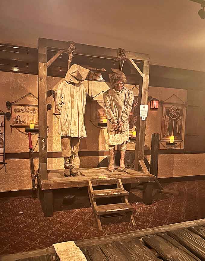 The gallows: medieval justice's final curtain call. This grim stage hosted history's most permanent one-act performances.