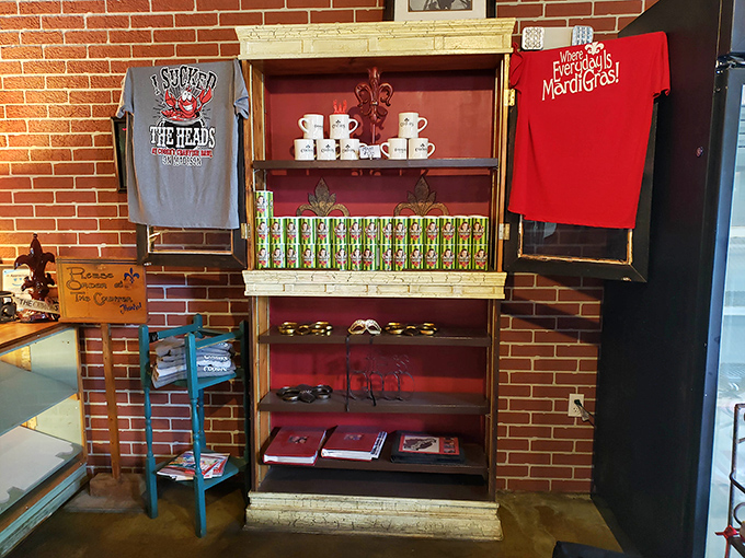 Coosh's merchandise lets fans take home a taste of Louisiana, from branded t-shirts to hot sauces that add Cajun kick to home cooking.