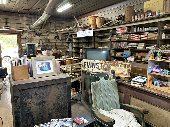 The interior hasn't been "designed" to look old&mdash;it's actually lived through decades of Florida summers, each board holding memories of conversations past.