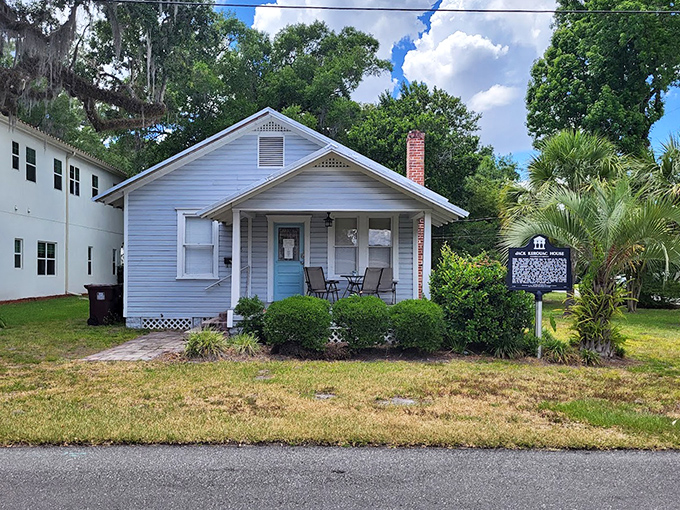 The front view reveals a perfectly preserved slice of 1950s Florida &ndash; a time capsule where literary history was made.