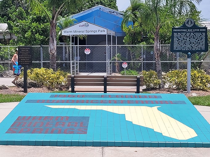 Florida's outline reminds visitors they're experiencing one of the state's most unique natural treasures.