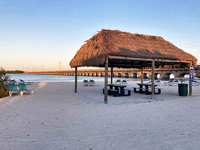 That tiki hut on the beach is your new office, conference room, and the place where all important vacation decisions get made.