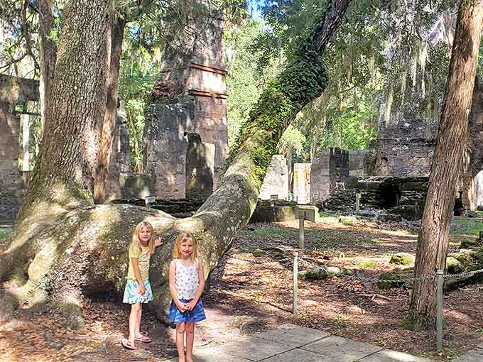 Young explorers discover history's playground, where crumbling walls become time machines to Florida's plantation past.