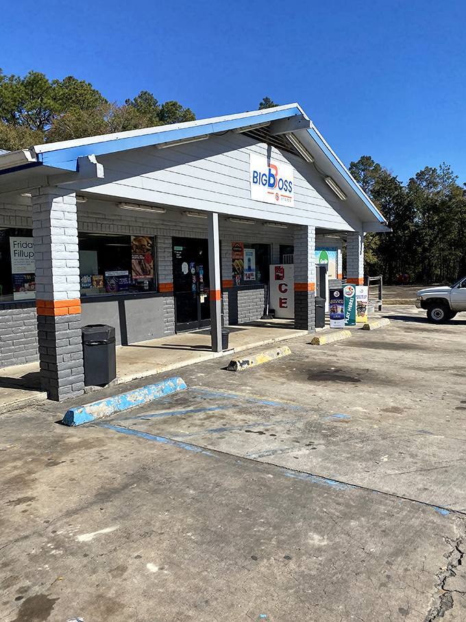 Big Boss Store: The white and blue convenience store stands ready to serve the community with essentials and friendly local service.