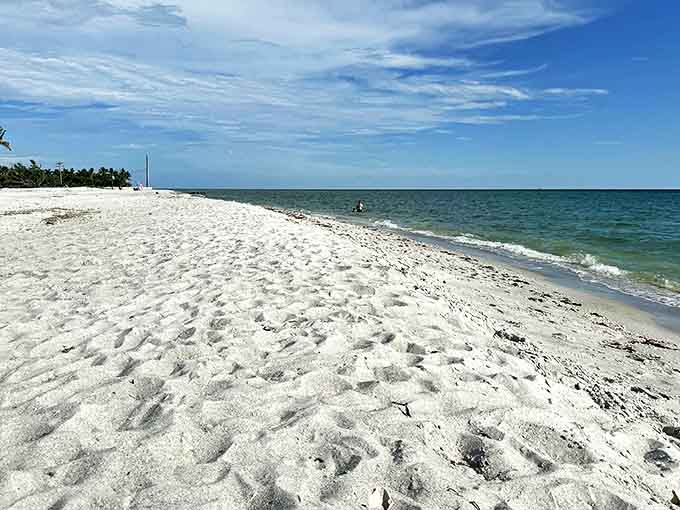 Blind Pass Beach: Where currents conspire to deliver premium shells to patient collectors who understand that timing is everything in life and shelling.