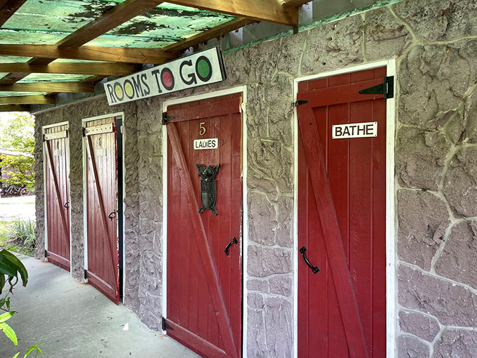 "Rooms To Go" takes on a whole new meaning at Solomon's Castle &ndash; these charming outbuildings offer rustic accommodations with artistic flair.