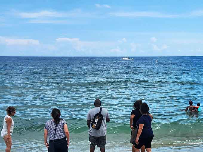 Visitors wade into crystal-clear water that's so inviting, even people who claim they "don't like the beach" suddenly develop amnesia about that statement.