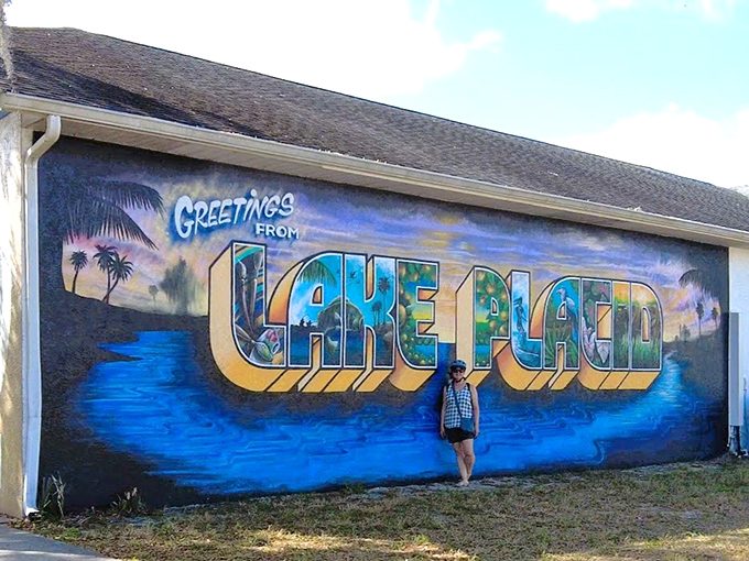 13. greetings from lake placid mural
Greetings from Lake Placid Mural: Postcard-perfect lettering invites visitors to step into the frame and become part of the town's continuing story.