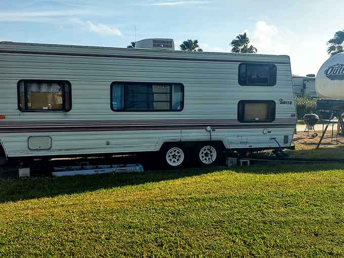 Vintage trailers prove that you don't need luxury accommodations when you're camping in one of Florida's most beautiful natural settings.
