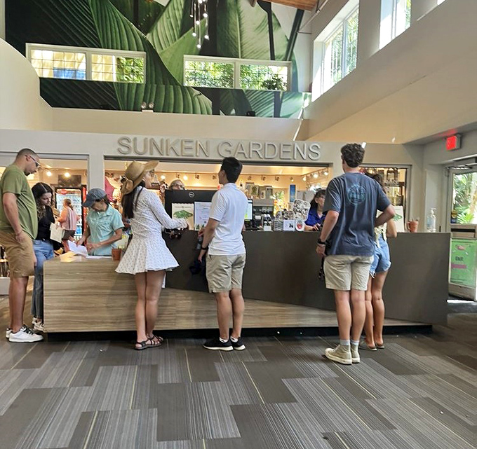 The garden's welcome center doesn't just process tickets &ndash; it's the gateway between ordinary life and extraordinary botanical adventures.