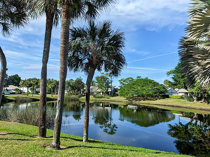 Even residential neighborhoods in Boynton Beach come with water views, where morning coffee companions include herons and the occasional turtle.