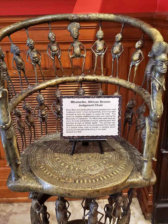 This African Bronze Judgment Chair carries stories of justice and tradition from another time and place.