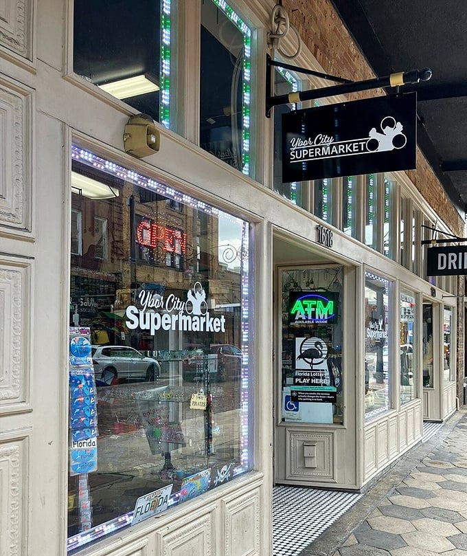 Ybor City Supermarket's vintage storefront conceals a treasure trove of authentic Cuban and Spanish ingredients that keep culinary traditions alive.