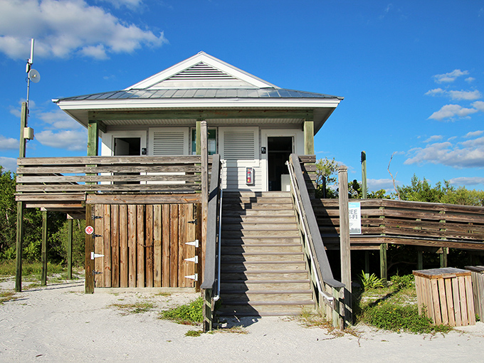 This charming coastal outpost serves as gateway between parking lot practicalities and barefoot beach fantasies.