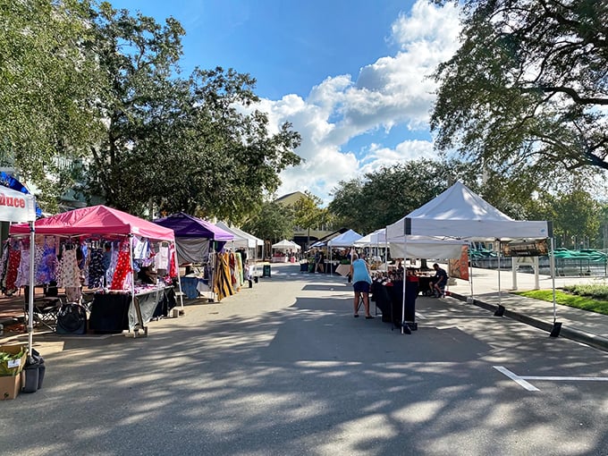 The market extends beyond food into a showcase of local creativity &ndash; each tent offering a different expression of Florida's diverse talents.