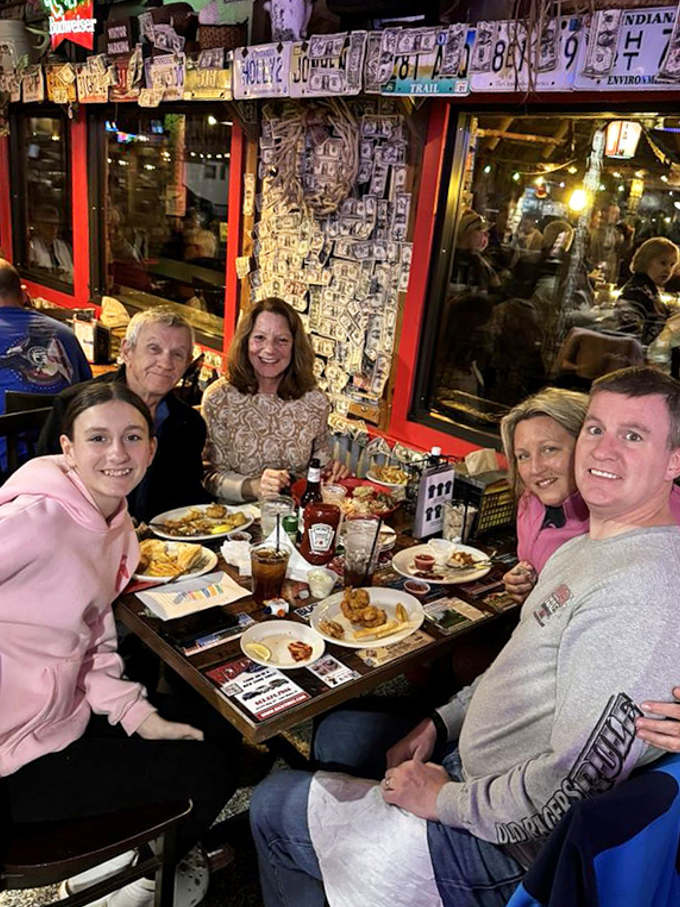 Happy faces around the table &ndash; the universal sign of Cherry Pocket's success story told through satisfied smiles and empty plates.