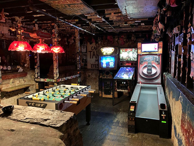 The game room offers analog entertainment in a digital world &ndash; because sometimes the best social network is three people around a foosball table.