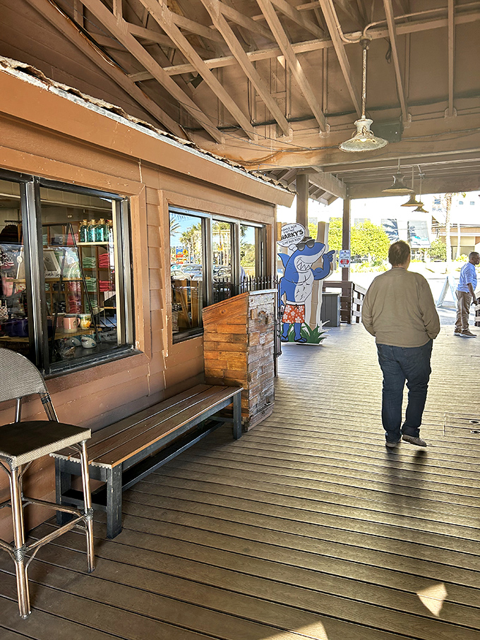 The weathered wood entrance speaks to years of salty air and sunshine &ndash; a perfect introduction to the laid-back vibe waiting inside.