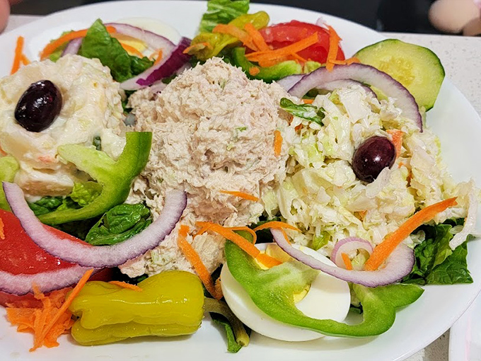 A garden salad that proves healthy eating doesn't have to be boring&mdash;fresh vegetables, protein, and enough variety to keep your fork interested until the last bite.