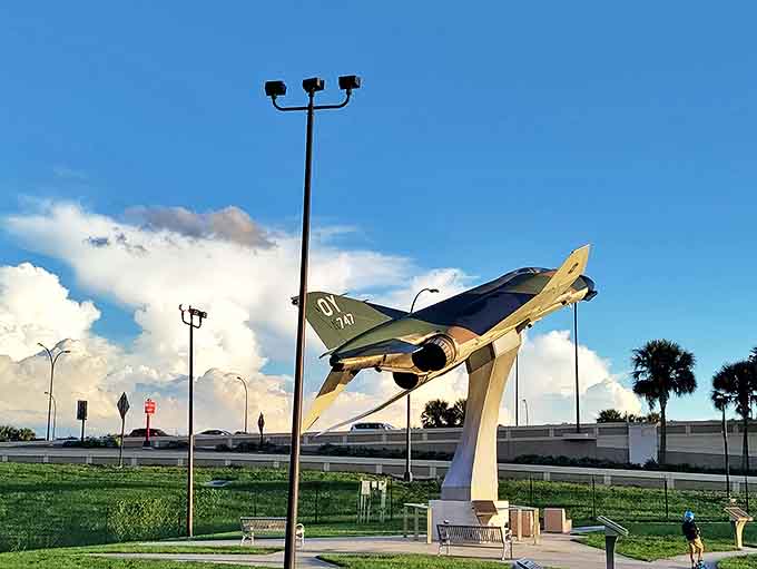 From this angle, you can almost hear the phantom roar of afterburners preparing for takeoff.