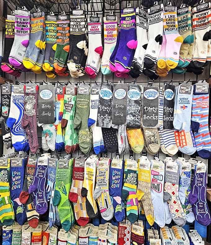 Socks that say what you're thinking &ndash; because your ankles deserve to express themselves too.