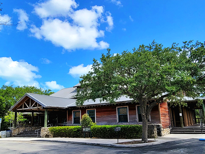 The visitor center welcomes explorers with rustic charm, promising adventures that blend natural wonders with historical discoveries.