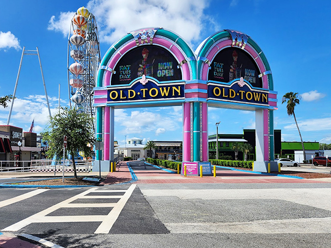 Old Town's vintage atmosphere celebrates classic Americana with nostalgic charm and style.