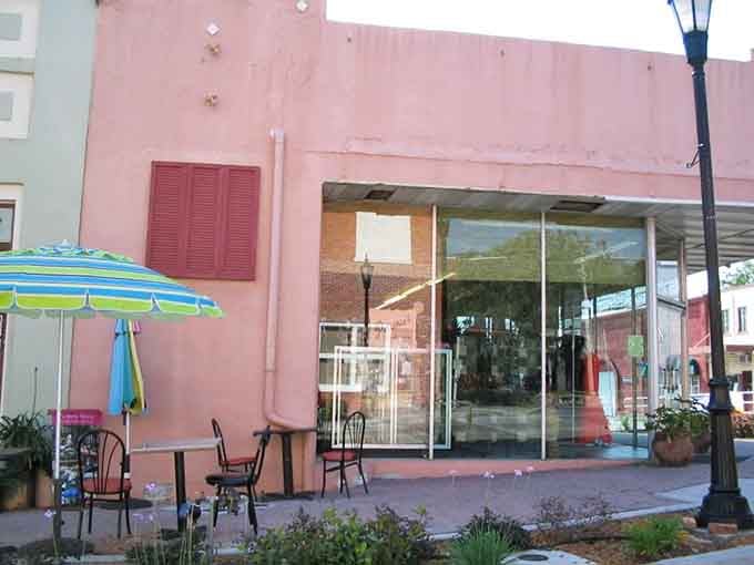 This pink building proves Brooksville isn't afraid of color, adding a cheerful splash to the downtown streetscape that makes you smile.
