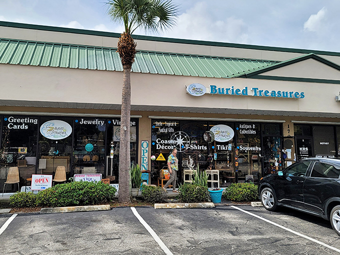 Buried Treasures lives up to its name, a shoreline boutique where coastal-themed souvenirs capture Sebastian's salty charm.