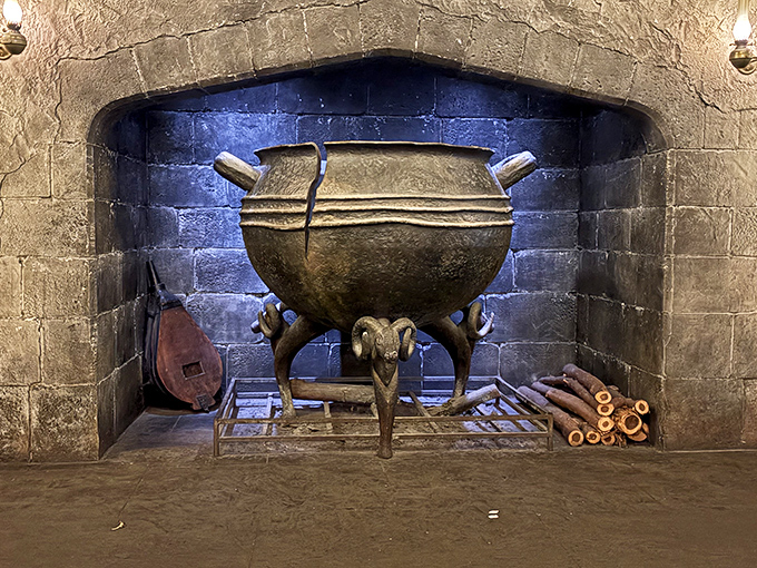 This isn't just decoration &ndash; the massive cauldron looks ready to brew potions that could transform your day or predict your future.